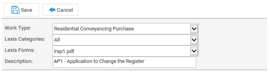 Setting up Lexis Smart Forms - Osprey Approach Customer Support ...