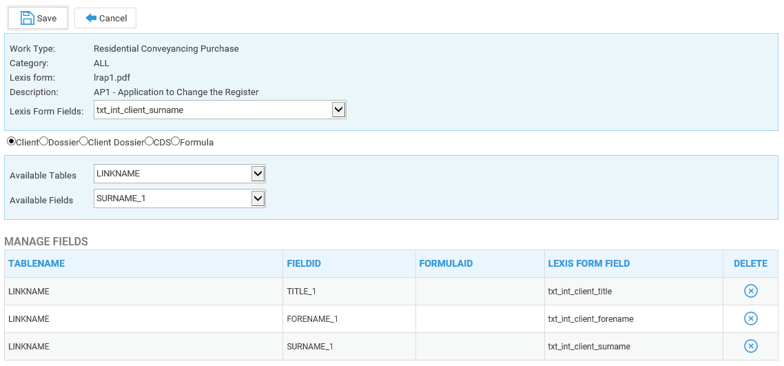 Setting up Lexis Smart Forms - Osprey Approach Customer Support ...