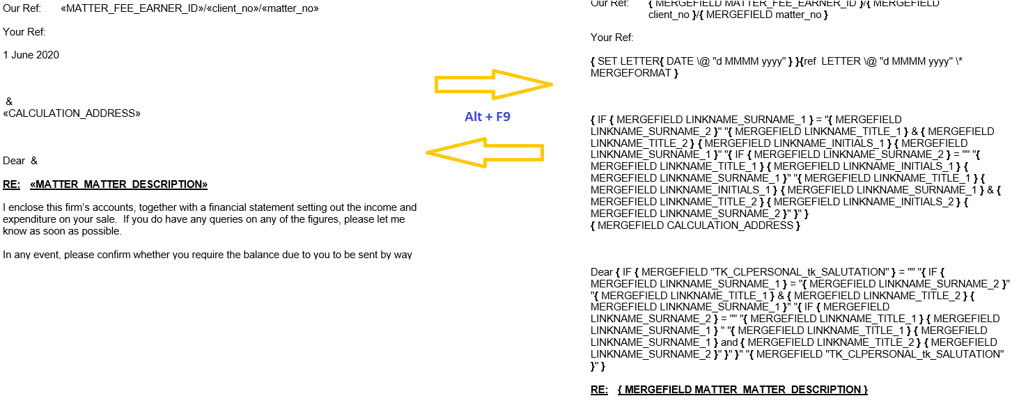 Linking fields to your Standard Documents - Osprey Approach Customer ...