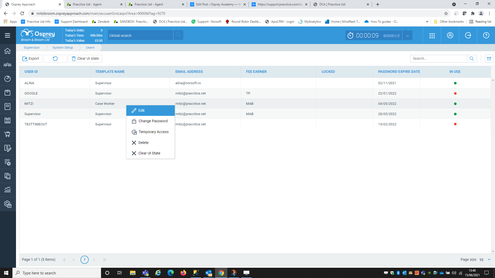 Managing user Access Templates - Osprey Approach Customer Support ...