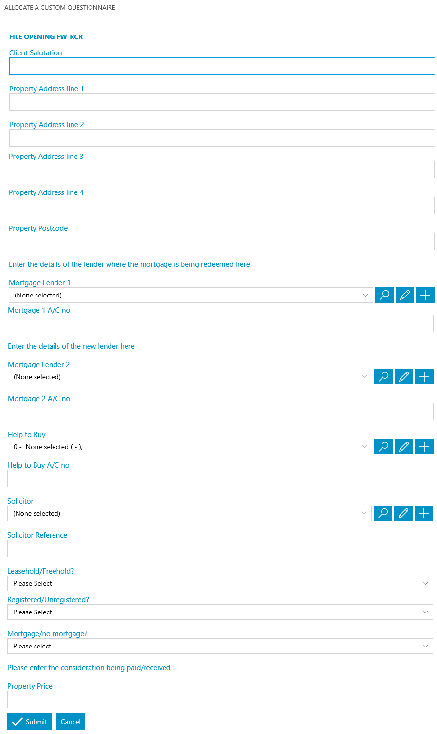 Transfer of Equity/Remortgage - Osprey Approach Customer Support ...