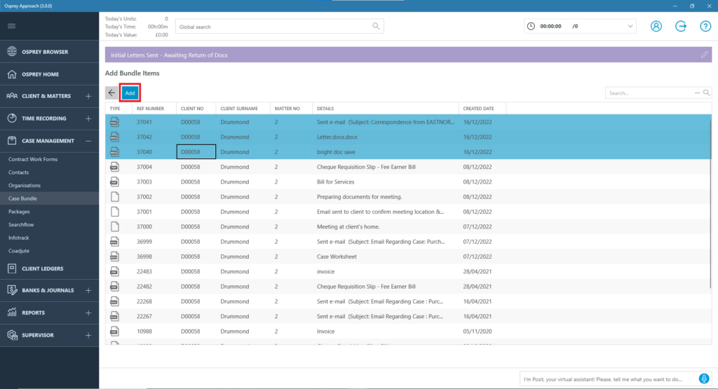 Creating Case Bundles (App) - Osprey Approach Customer Support ...