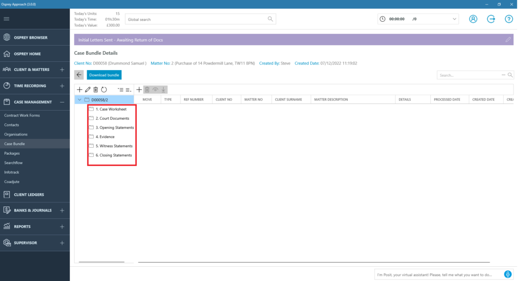 Creating Case Bundles (App) - Osprey Approach Customer Support ...