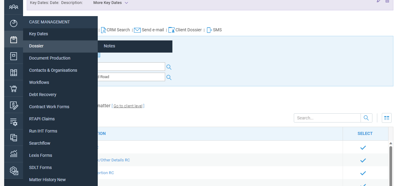 Using the Dossier (Browser) - Osprey Approach Customer Support ...