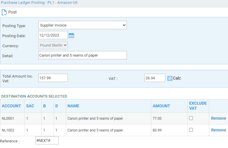 Posting purchase ledger invoices - Osprey Approach Customer Support ...